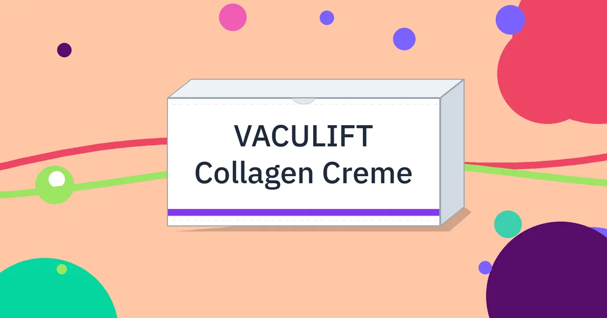 Symbolbild: Packung mit der Aufschrift VACULIFT Collagen Creme (PZN 01683573) – Verfügbarkeit und Bezug in Apotheken in Frankfurt am Main
