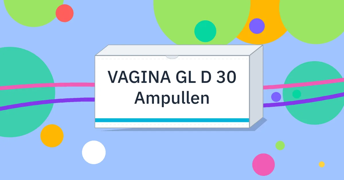 Symbolbild: Packung mit der Aufschrift VAGINA GL D 30 Ampullen (PZN 03789637) – Verfügbarkeit und Bezug in Apotheken in Frankfurt am Main