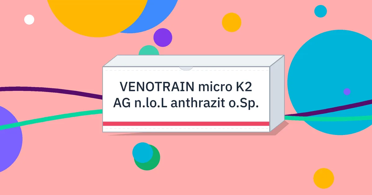 Symbolbild: Packung mit der Aufschrift VENOTRAIN micro K2 AG n.lo.L anthrazit o.Sp. (PZN 11061890) – Verfügbarkeit und Bezug in Apotheken in Frankfurt am Main