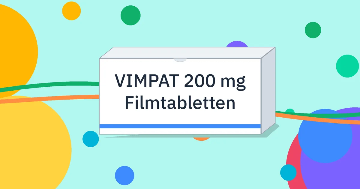 Symbolbild: Packung mit der Aufschrift VIMPAT 200 mg Filmtabletten (PZN 06145053) – Verfügbarkeit und Bezug in Apotheken in Frankfurt am Main