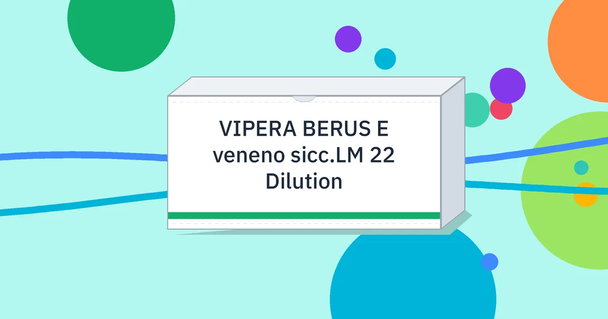 Symbolbild: Packung mit der Aufschrift VIPERA BERUS E veneno sicc.LM 22 Dilution (PZN 13277223) – Verfügbarkeit und Bezug in Apotheken in Frankfurt am Main