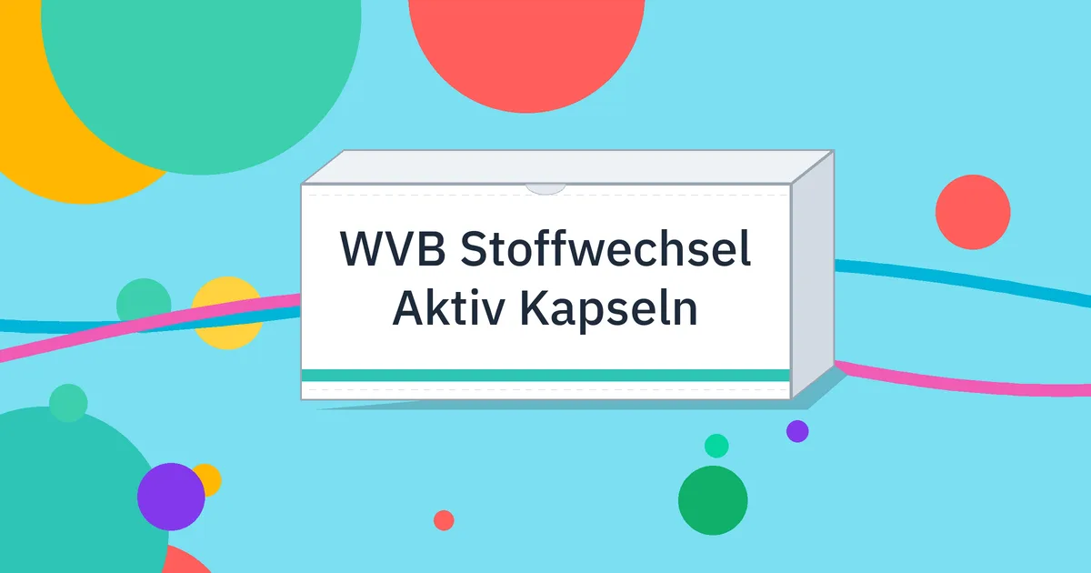 Symbolbild: Packung mit der Aufschrift WVB Stoffwechsel Aktiv Kapseln (PZN 20894287) – Verfügbarkeit und Bezug in Apotheken in Frankfurt am Main
