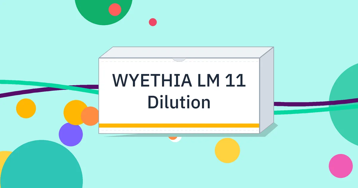 Symbolbild: Packung mit der Aufschrift WYETHIA LM 11 Dilution (PZN 13281578) – Verfügbarkeit und Bezug in Apotheken in Frankfurt am Main