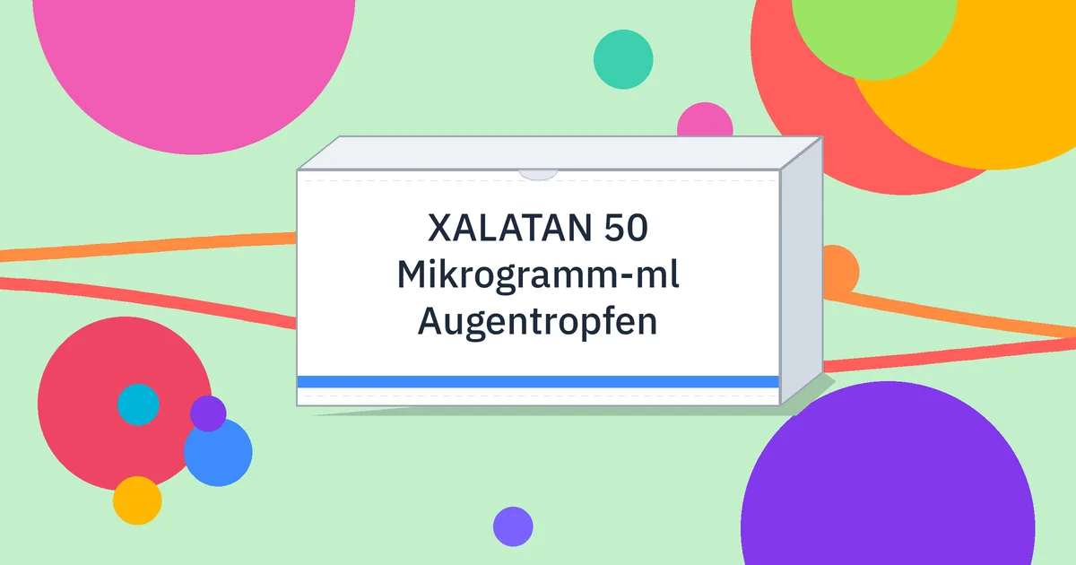 Symbolbild: Packung mit der Aufschrift XALATAN 50 Mikrogramm-ml Augentropfen (PZN 16529582) – Verfügbarkeit und Bezug in Apotheken in Frankfurt am Main
