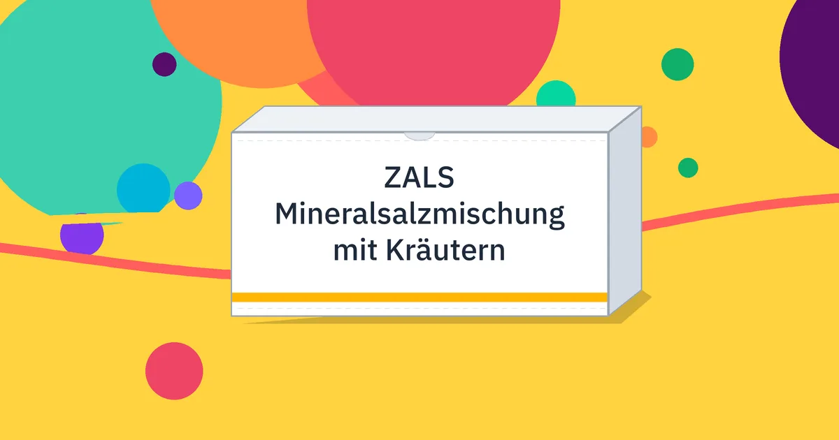 Symbolbild: Packung mit der Aufschrift ZALS Mineralsalzmischung mit Kräutern (PZN 04931391) – Verfügbarkeit und Bezug in Apotheken in Frankfurt am Main