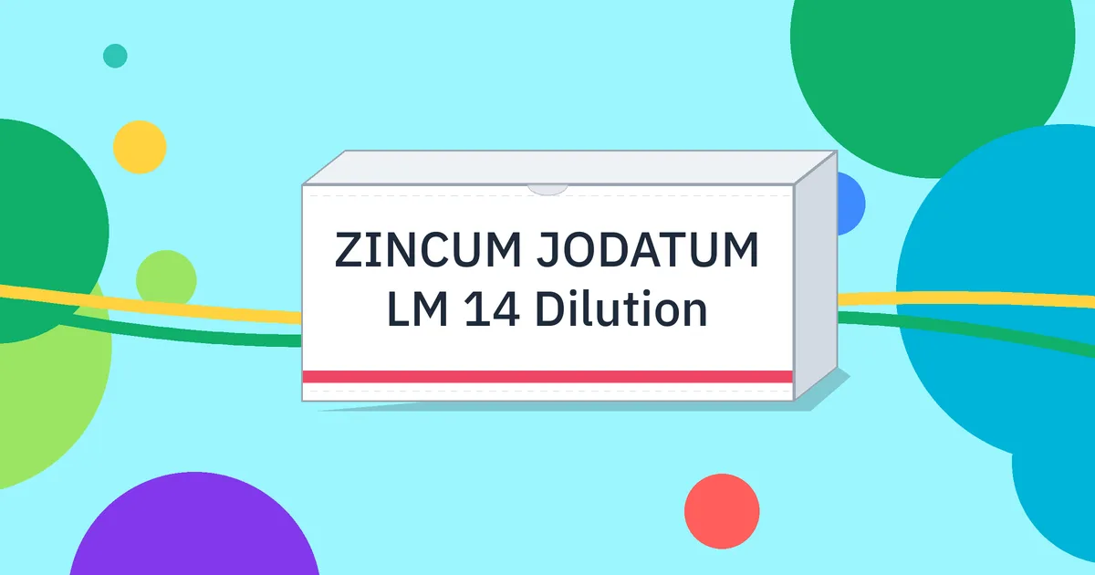 Symbolbild: Packung mit der Aufschrift ZINCUM JODATUM LM 14 Dilution (PZN 13294109) – Verfügbarkeit und Bezug in Apotheken in Frankfurt am Main