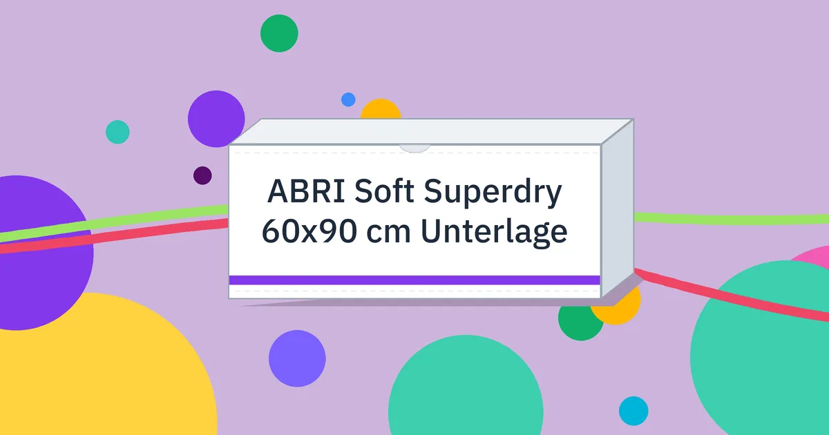 Symbolbild: Packung mit der Aufschrift ABRI Soft Superdry 60x90 cm Unterlage (PZN 16238910) – Verfügbarkeit und Bezug in Apotheken in Frankfurt am Main
