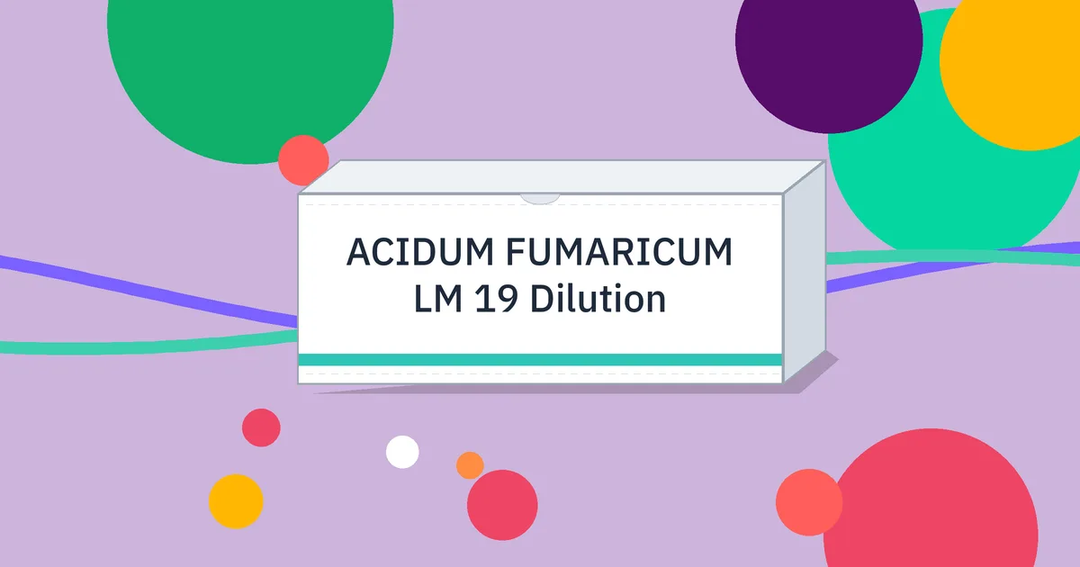 Symbolbild: Packung mit der Aufschrift ACIDUM FUMARICUM LM 19 Dilution (PZN 13274650) – Verfügbarkeit und Bezug in Apotheken in Frankfurt am Main