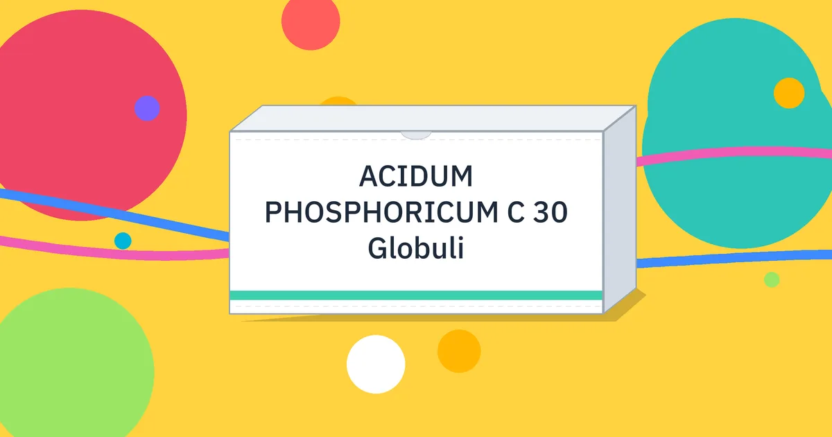 Symbolbild: Packung mit der Aufschrift ACIDUM PHOSPHORICUM C 30 Globuli (PZN 02892126) – Verfügbarkeit und Bezug in Apotheken in Frankfurt am Main