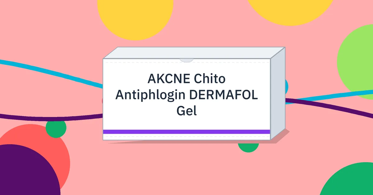 Symbolbild: Packung mit der Aufschrift AKCNE Chito Antiphlogin DERMAFOL Gel (PZN 19907139) – Verfügbarkeit und Bezug in Apotheken in Frankfurt am Main