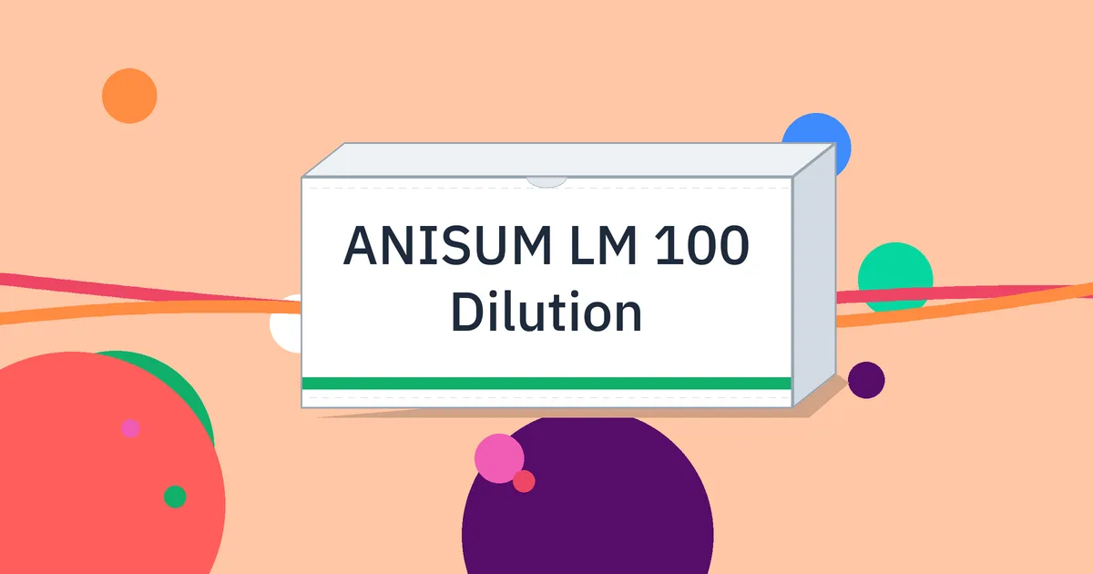 Symbolbild: Packung mit der Aufschrift ANISUM LM 100 Dilution (PZN 12763163) – Verfügbarkeit und Bezug in Apotheken in Frankfurt am Main