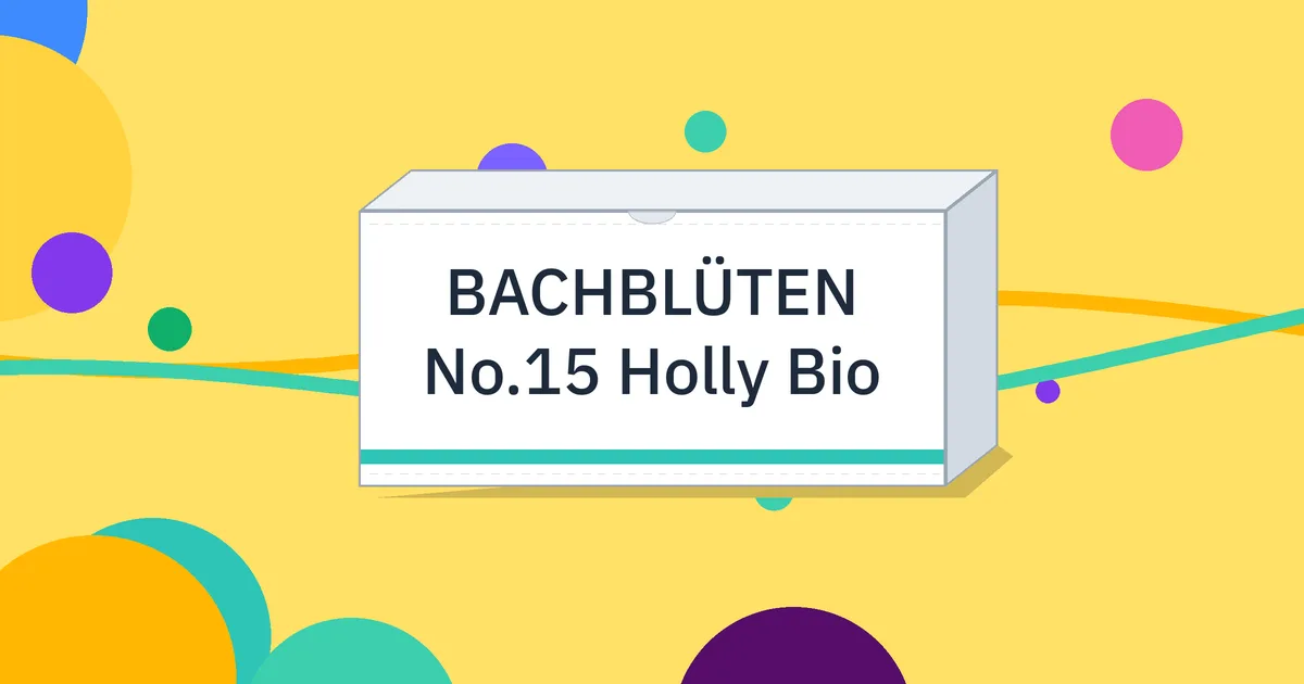 Symbolbild: Packung mit der Aufschrift BACHBLÜTEN No.15 Holly Bio (PZN 10310612) – Verfügbarkeit und Bezug in Apotheken in Frankfurt am Main