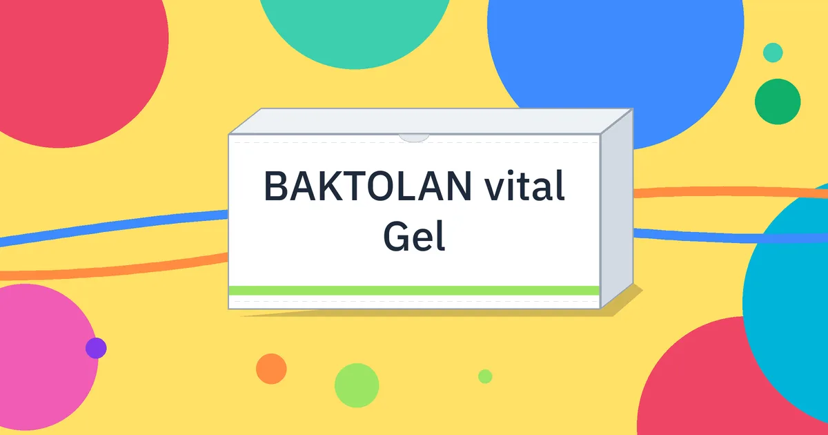 Symbolbild: Packung mit der Aufschrift BAKTOLAN vital Gel (PZN 15567942) – Verfügbarkeit und Bezug in Apotheken in Frankfurt am Main