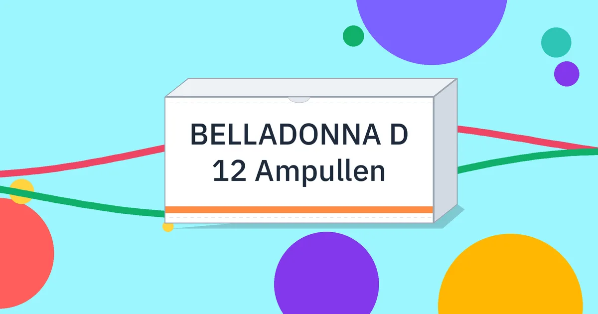 Symbolbild: Packung mit der Aufschrift BELLADONNA D 12 Ampullen (PZN 11704402) – Verfügbarkeit und Bezug in Apotheken in Frankfurt am Main