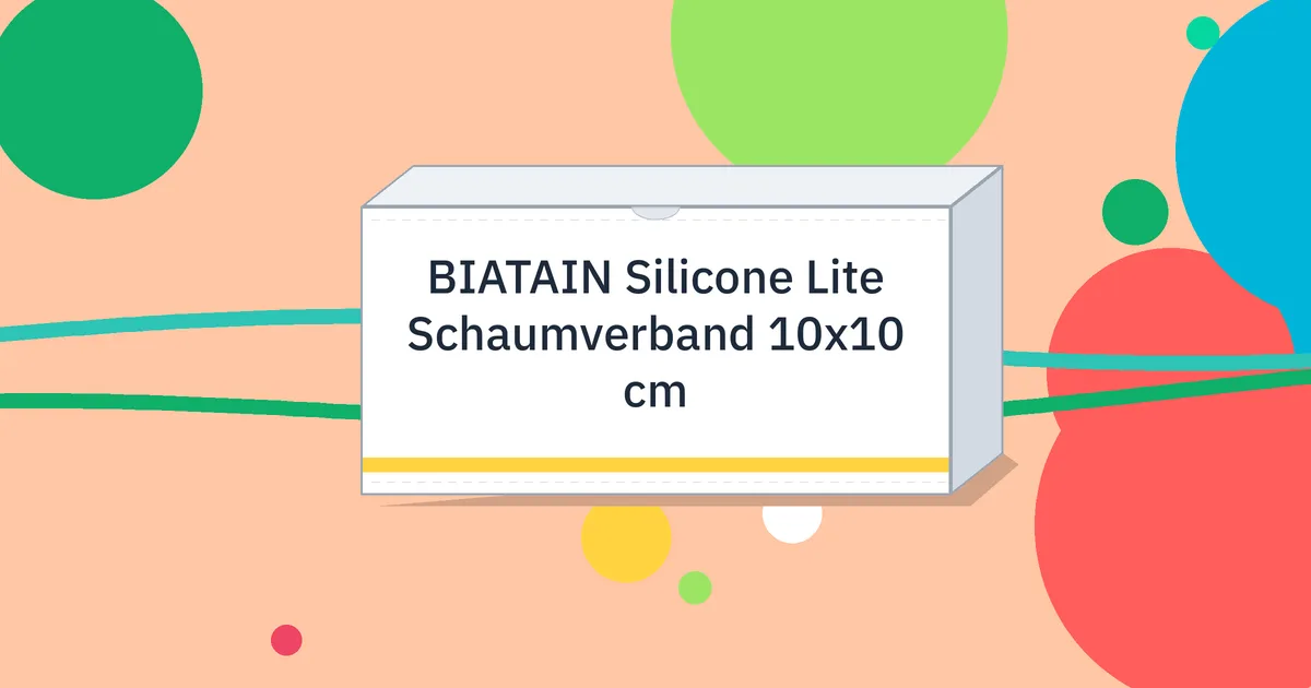 Symbolbild: Packung mit der Aufschrift BIATAIN Silicone Lite Schaumverband 10x10 cm (PZN 02805765) – Verfügbarkeit und Bezug in Apotheken in Frankfurt am Main