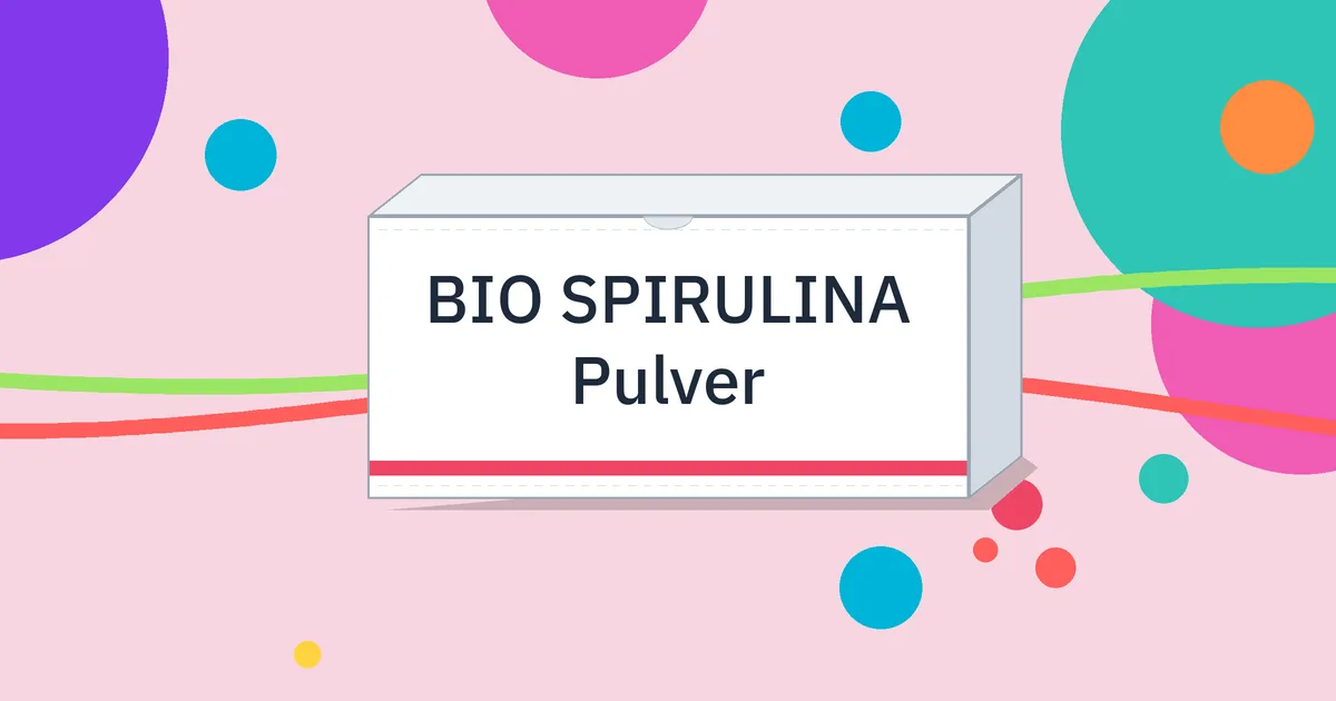 Symbolbild: Packung mit der Aufschrift BIO SPIRULINA Pulver (PZN 10008209) – Verfügbarkeit und Bezug in Apotheken in Frankfurt am Main