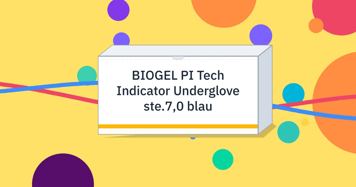 Symbolbild: Packung mit der Aufschrift BIOGEL PI Tech Indicator Underglove ste.7,0 blau (PZN 20866724) – Verfügbarkeit und Bezug in Apotheken in Frankfurt am Main