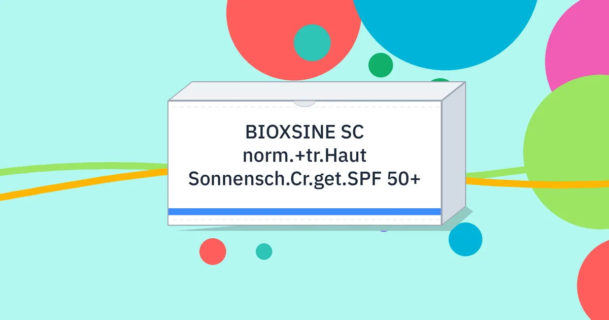 Symbolbild: Packung mit der Aufschrift BIOXSINE SC norm.+tr.Haut Sonnensch.Cr.get.SPF 50+ (PZN 18380813) – Verfügbarkeit und Bezug in Apotheken in Frankfurt am Main