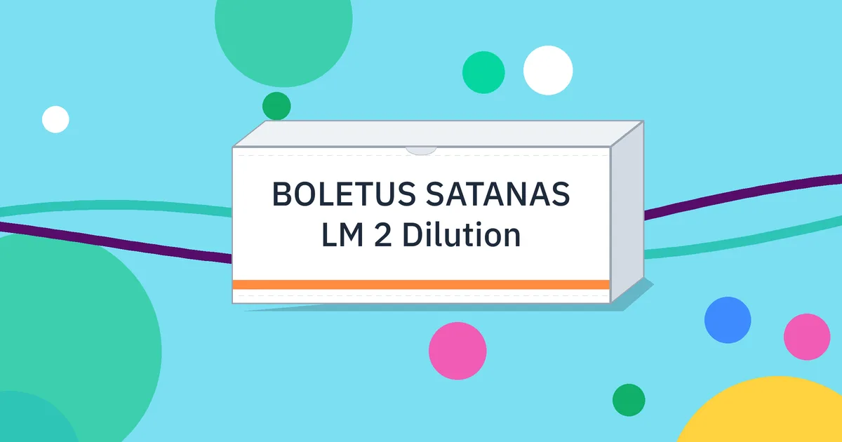 Symbolbild: Packung mit der Aufschrift BOLETUS SATANAS LM 2 Dilution (PZN 13391887) – Verfügbarkeit und Bezug in Apotheken in Frankfurt am Main