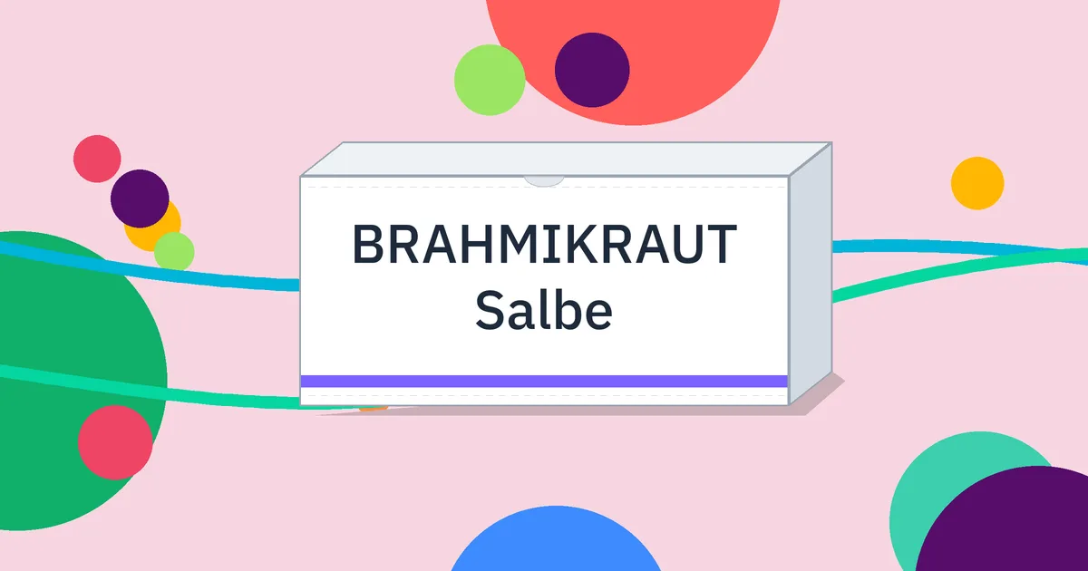 Symbolbild: Packung mit der Aufschrift BRAHMIKRAUT Salbe (PZN 19418475) – Verfügbarkeit und Bezug in Apotheken in Frankfurt am Main