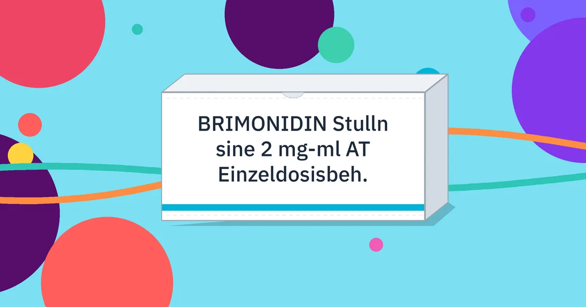 Symbolbild: Packung mit der Aufschrift BRIMONIDIN Stulln sine 2 mg-ml AT Einzeldosisbeh. (PZN 14301047) – Verfügbarkeit und Bezug in Apotheken in Frankfurt am Main