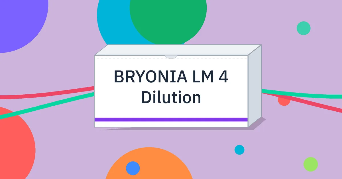 Symbolbild: Packung mit der Aufschrift BRYONIA LM 4 Dilution (PZN 12796903) – Verfügbarkeit und Bezug in Apotheken in Frankfurt am Main