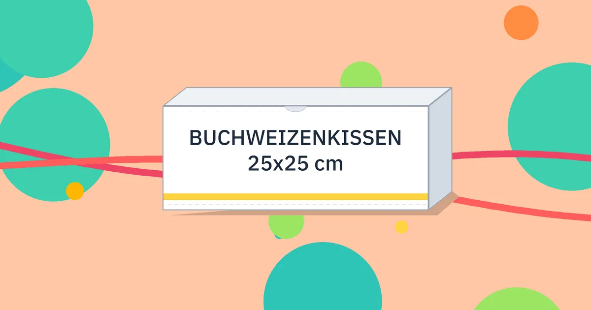 Symbolbild: Packung mit der Aufschrift BUCHWEIZENKISSEN 25x25 cm (PZN 00211808) – Verfügbarkeit und Bezug in Apotheken in Frankfurt am Main