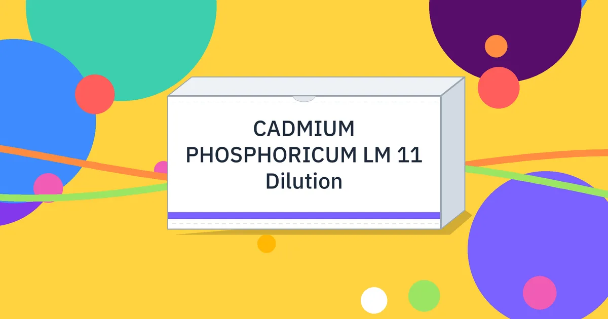 Symbolbild: Packung mit der Aufschrift CADMIUM PHOSPHORICUM LM 11 Dilution (PZN 13402007) – Verfügbarkeit und Bezug in Apotheken in Frankfurt am Main