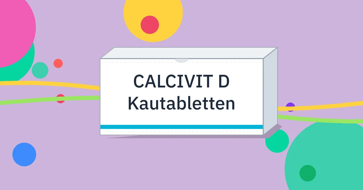 Symbolbild: Packung mit der Aufschrift CALCIVIT D Kautabletten (PZN 01364810) – Verfügbarkeit und Bezug in Apotheken in Frankfurt am Main
