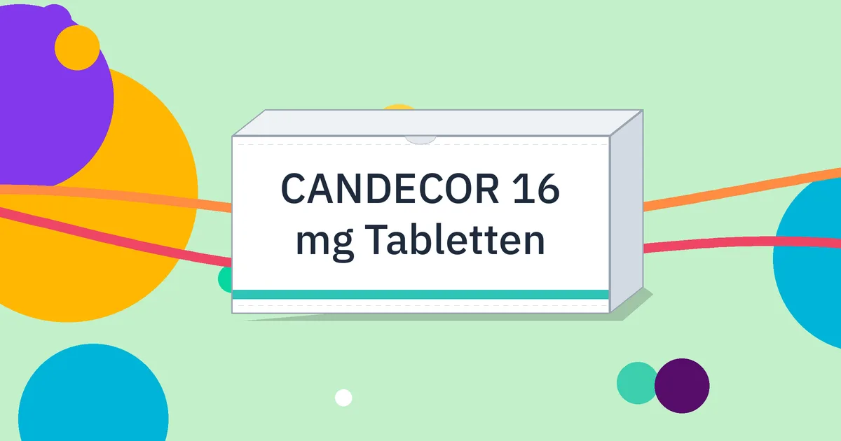 Symbolbild: Packung mit der Aufschrift CANDECOR 16 mg Tabletten (PZN 09633480) – Verfügbarkeit und Bezug in Apotheken in Frankfurt am Main