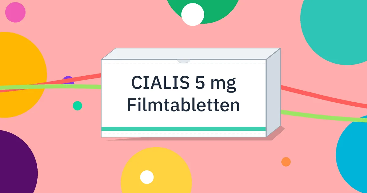 Symbolbild: Packung mit der Aufschrift CIALIS 5 mg Filmtabletten (PZN 03100015) – Verfügbarkeit und Bezug in Apotheken in Frankfurt am Main
