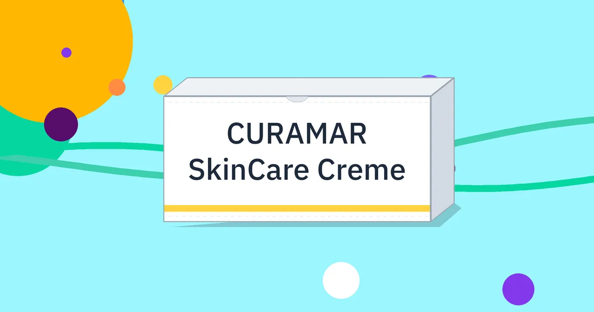 Symbolbild: Packung mit der Aufschrift CURAMAR SkinCare Creme (PZN 09719514) – Verfügbarkeit und Bezug in Apotheken in Frankfurt am Main