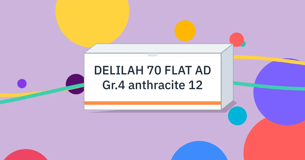 Symbolbild: Packung mit der Aufschrift DELILAH 70 FLAT AD Gr.4 anthracite 12 (PZN 13847637) – Verfügbarkeit und Bezug in Apotheken in Frankfurt am Main