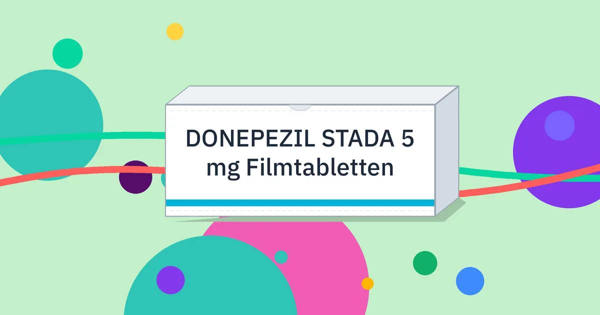 Symbolbild: Packung mit der Aufschrift DONEPEZIL STADA 5 mg Filmtabletten (PZN 09335274) – Verfügbarkeit und Bezug in Apotheken in Frankfurt am Main