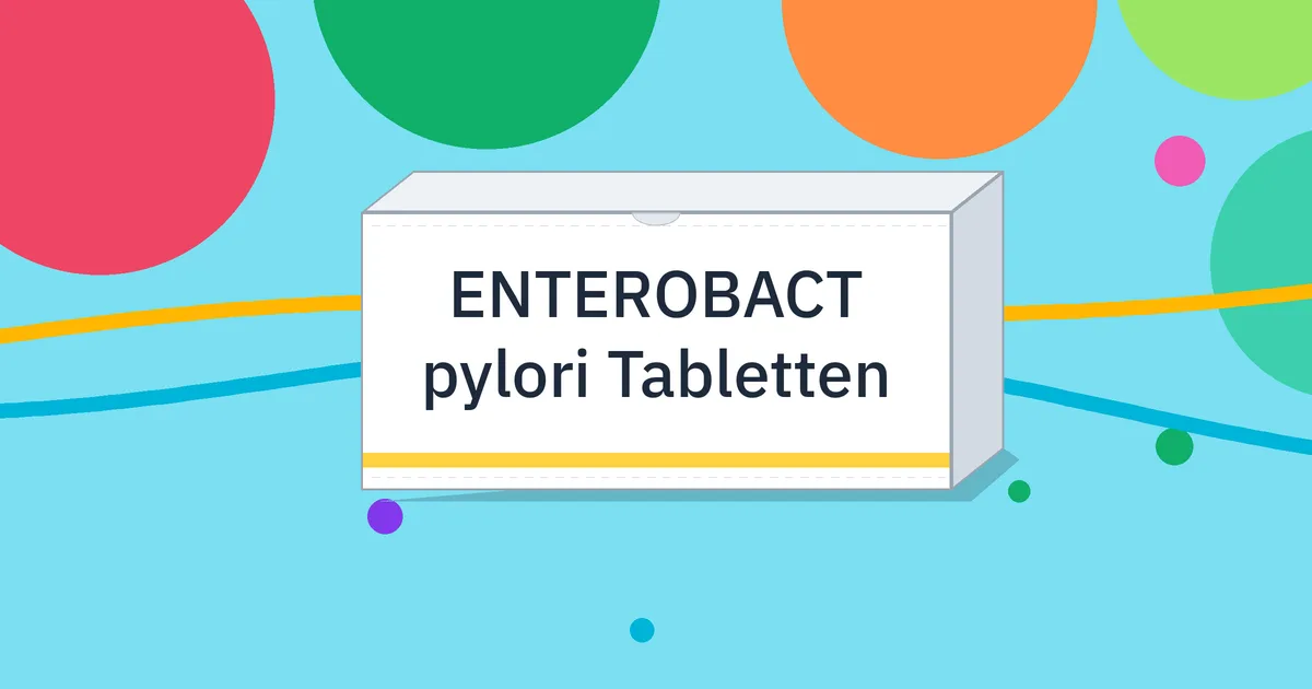 Symbolbild: Packung mit der Aufschrift ENTEROBACT pylori Tabletten (PZN 11653171) – Verfügbarkeit und Bezug in Apotheken in Frankfurt am Main