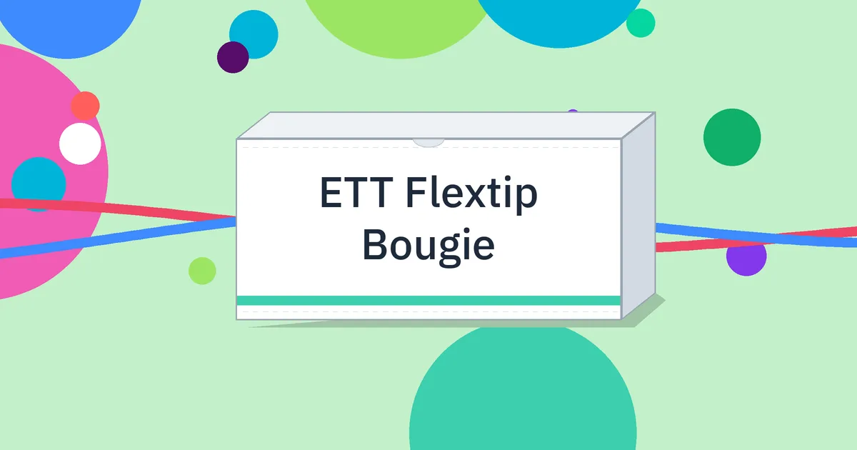 Symbolbild: Packung mit der Aufschrift ETT Flextip Bougie (PZN 19121692) – Verfügbarkeit und Bezug in Apotheken in Frankfurt am Main