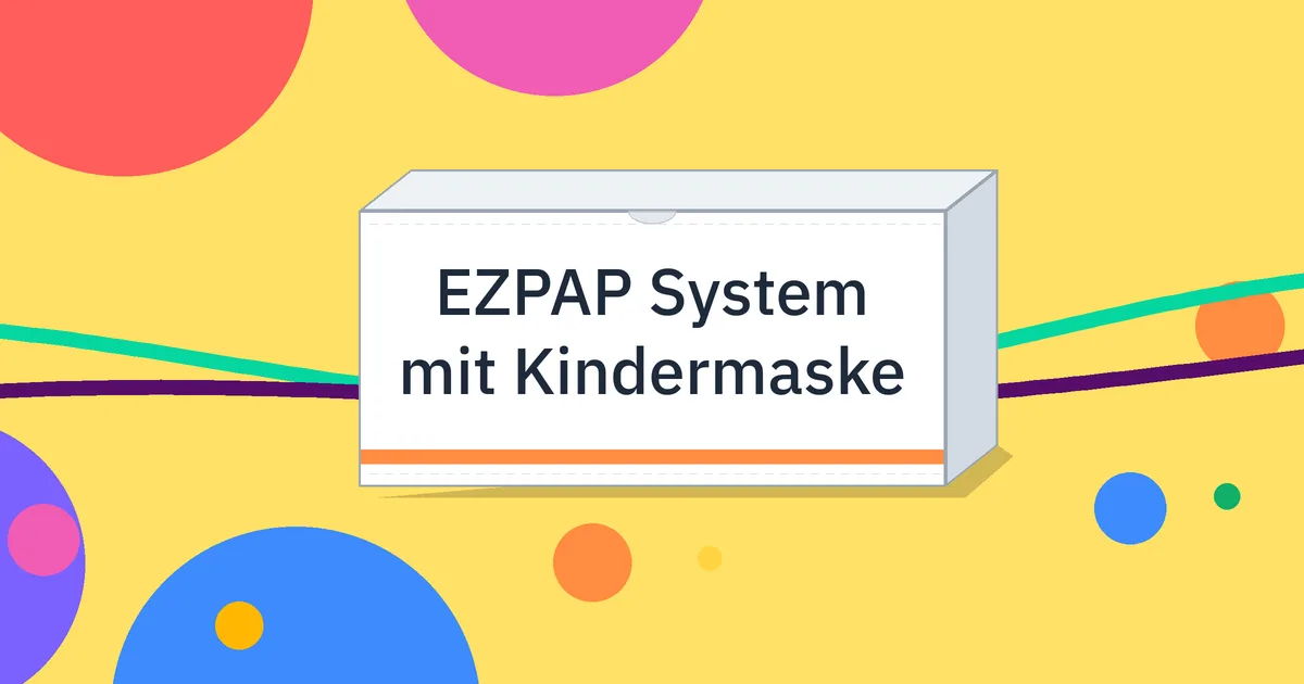 Symbolbild: Packung mit der Aufschrift EZPAP System mit Kindermaske (PZN 00053812) – Verfügbarkeit und Bezug in Apotheken in Frankfurt am Main