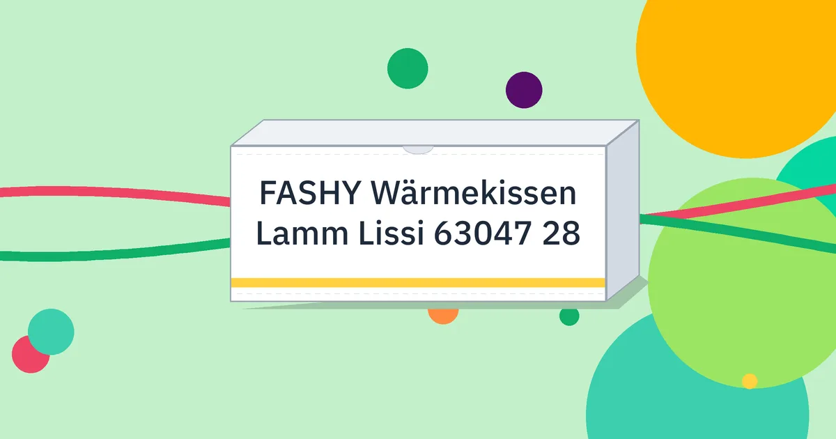 Symbolbild: Packung mit der Aufschrift FASHY Wärmekissen Lamm Lissi 63047 28 (PZN 16579261) – Verfügbarkeit und Bezug in Apotheken in Frankfurt am Main