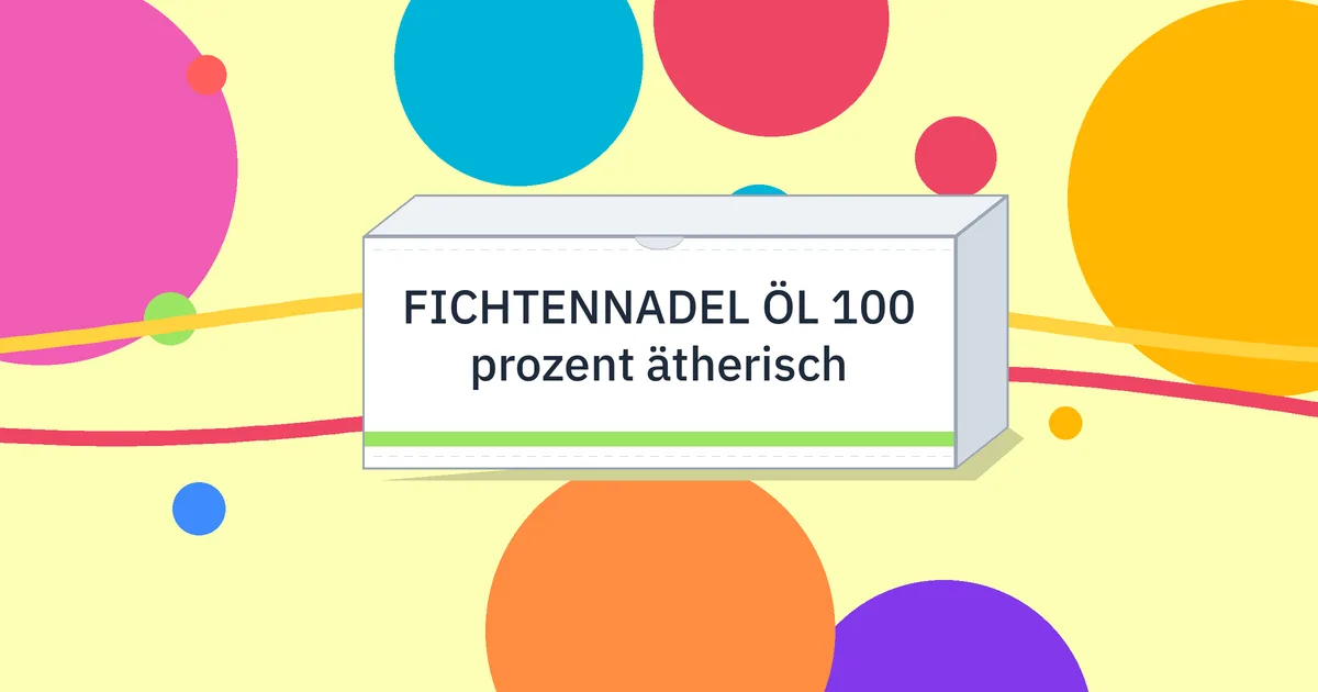 Symbolbild: Packung mit der Aufschrift FICHTENNADEL ÖL 100 prozent ätherisch (PZN 07205538) – Verfügbarkeit und Bezug in Apotheken in Frankfurt am Main