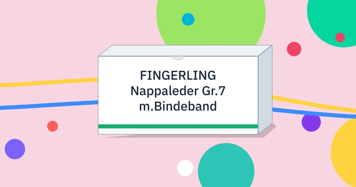 Symbolbild: Packung mit der Aufschrift FINGERLING Nappaleder Gr.7 m.Bindeband (PZN 04097019) – Verfügbarkeit und Bezug in Apotheken in Frankfurt am Main