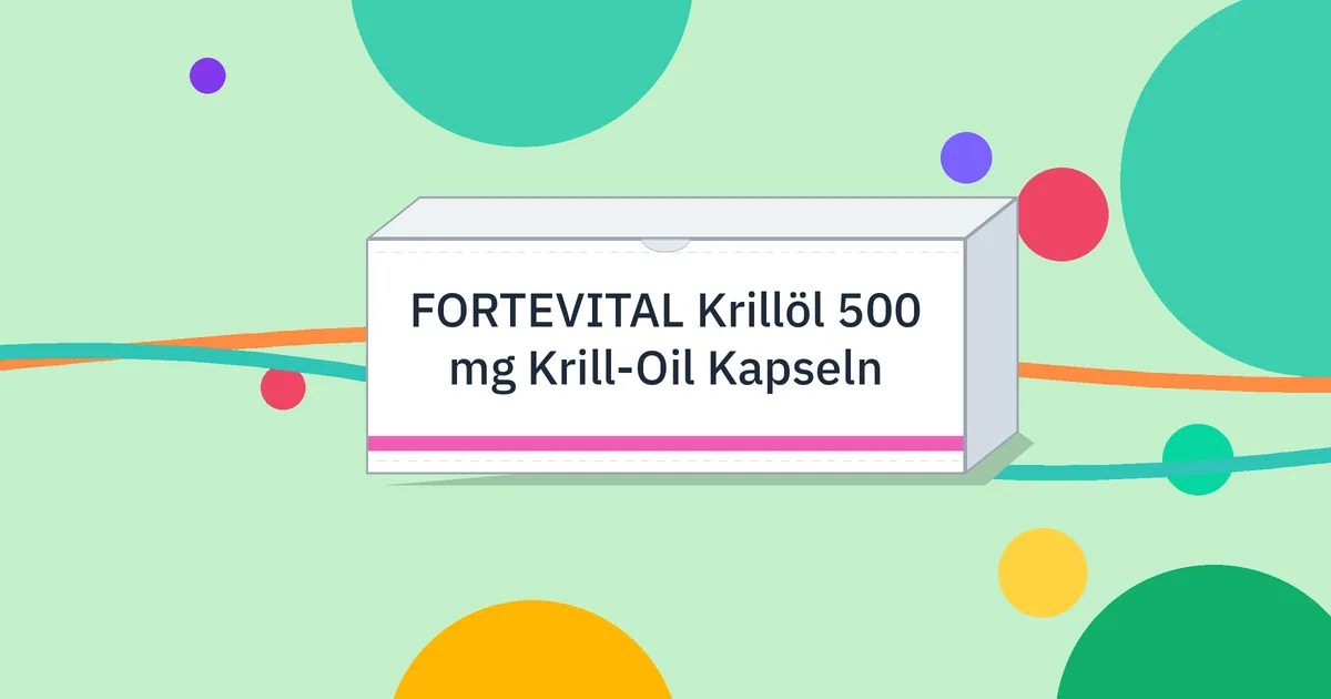 Symbolbild: Packung mit der Aufschrift FORTEVITAL Krillöl 500 mg Krill-Oil Kapseln (PZN 12451268) – Verfügbarkeit und Bezug in Apotheken in Frankfurt am Main