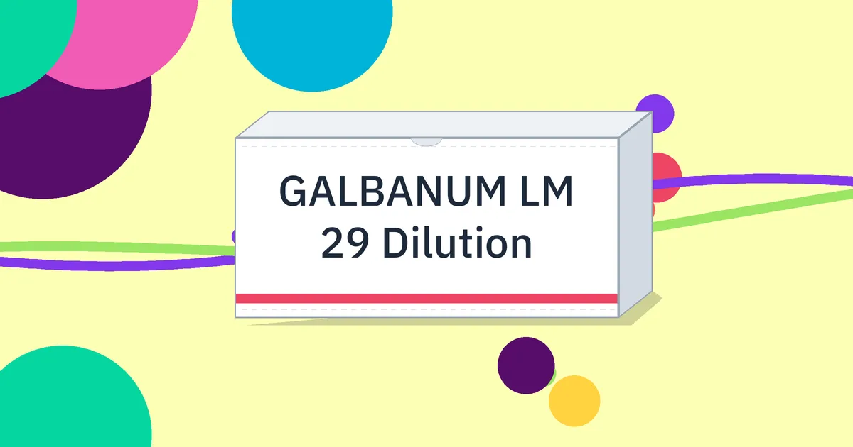 Symbolbild: Packung mit der Aufschrift GALBANUM LM 29 Dilution (PZN 13495500) – Verfügbarkeit und Bezug in Apotheken in Frankfurt am Main