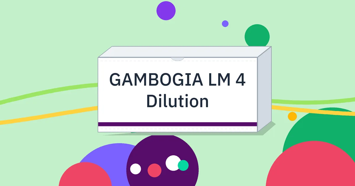 Symbolbild: Packung mit der Aufschrift GAMBOGIA LM 4 Dilution (PZN 13498409) – Verfügbarkeit und Bezug in Apotheken in Frankfurt am Main