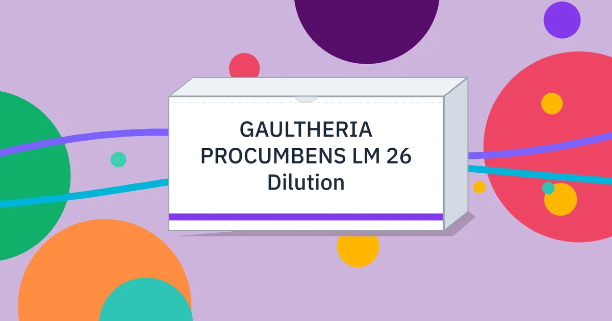 Symbolbild: Packung mit der Aufschrift GAULTHERIA PROCUMBENS LM 26 Dilution (PZN 13499165) – Verfügbarkeit und Bezug in Apotheken in Frankfurt am Main