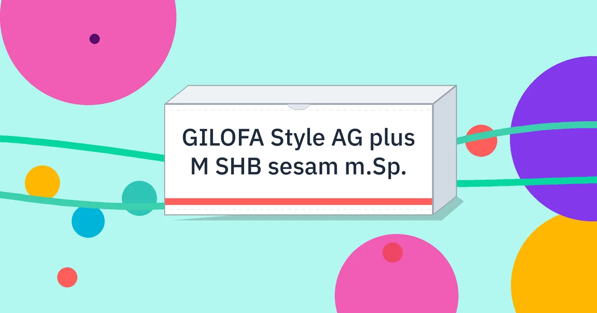 Symbolbild: Packung mit der Aufschrift GILOFA Style AG plus M SHB sesam m.Sp. (PZN 16727945) – Verfügbarkeit und Bezug in Apotheken in Frankfurt am Main