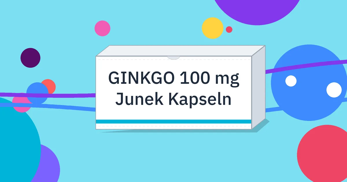 Symbolbild: Packung mit der Aufschrift GINKGO 100 mg Junek Kapseln (PZN 01644053) – Verfügbarkeit und Bezug in Apotheken in Frankfurt am Main
