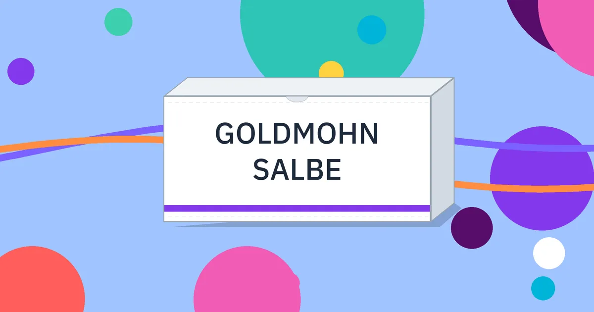 Symbolbild: Packung mit der Aufschrift GOLDMOHN SALBE (PZN 18396062) – Verfügbarkeit und Bezug in Apotheken in Frankfurt am Main