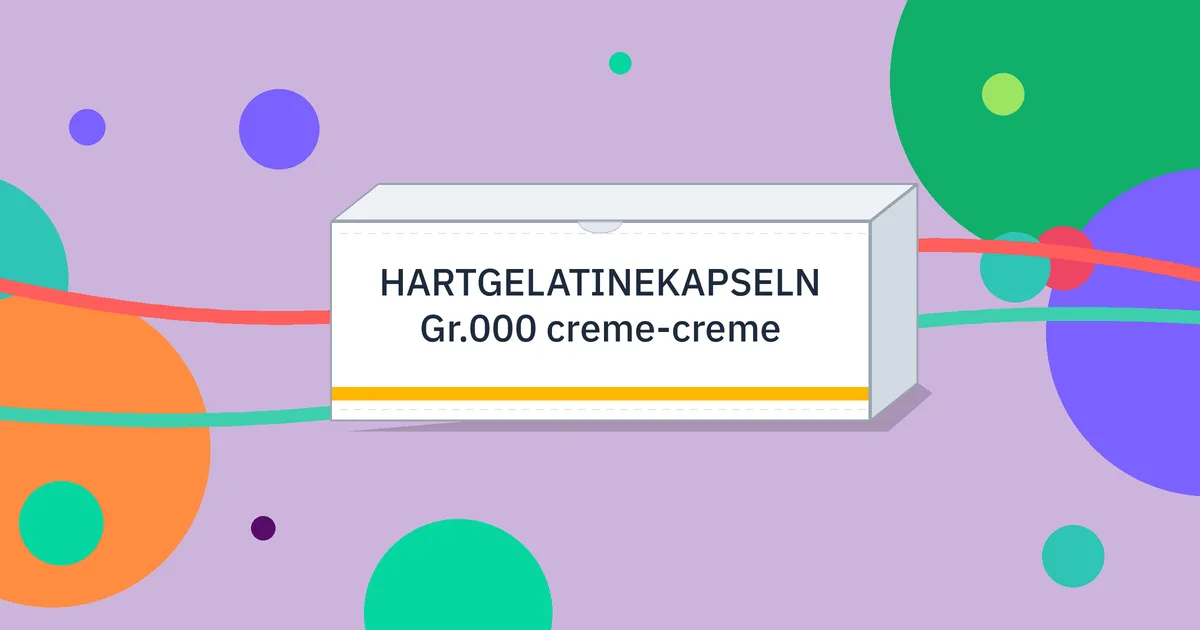 Symbolbild: Packung mit der Aufschrift HARTGELATINEKAPSELN Gr.000 creme-creme (PZN 03355614) – Verfügbarkeit und Bezug in Apotheken in Frankfurt am Main