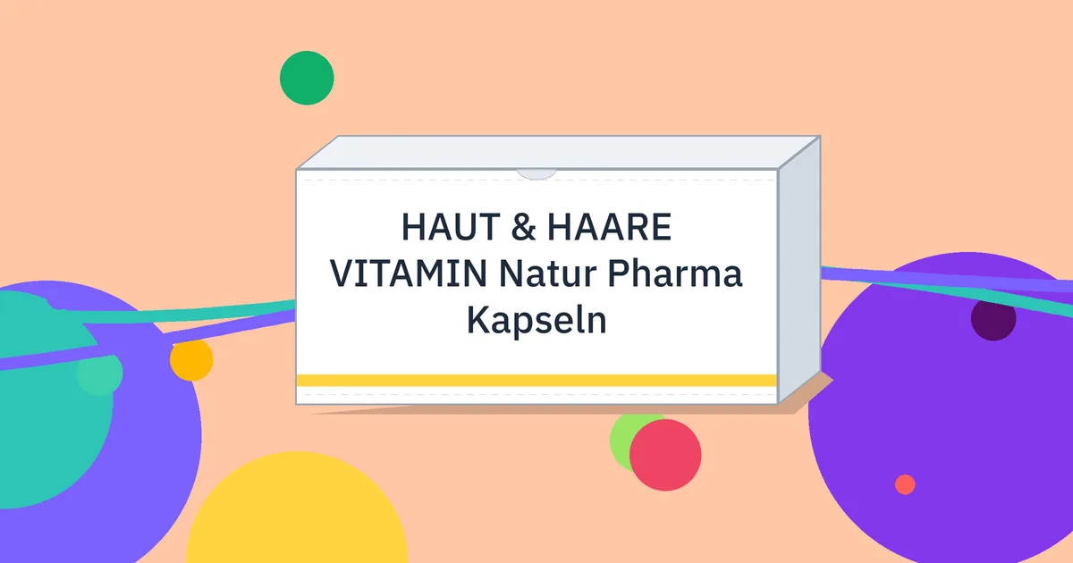 Symbolbild: Packung mit der Aufschrift HAUT & HAARE VITAMIN Natur Pharma Kapseln (PZN 08900743) – Verfügbarkeit und Bezug in Apotheken in Frankfurt am Main