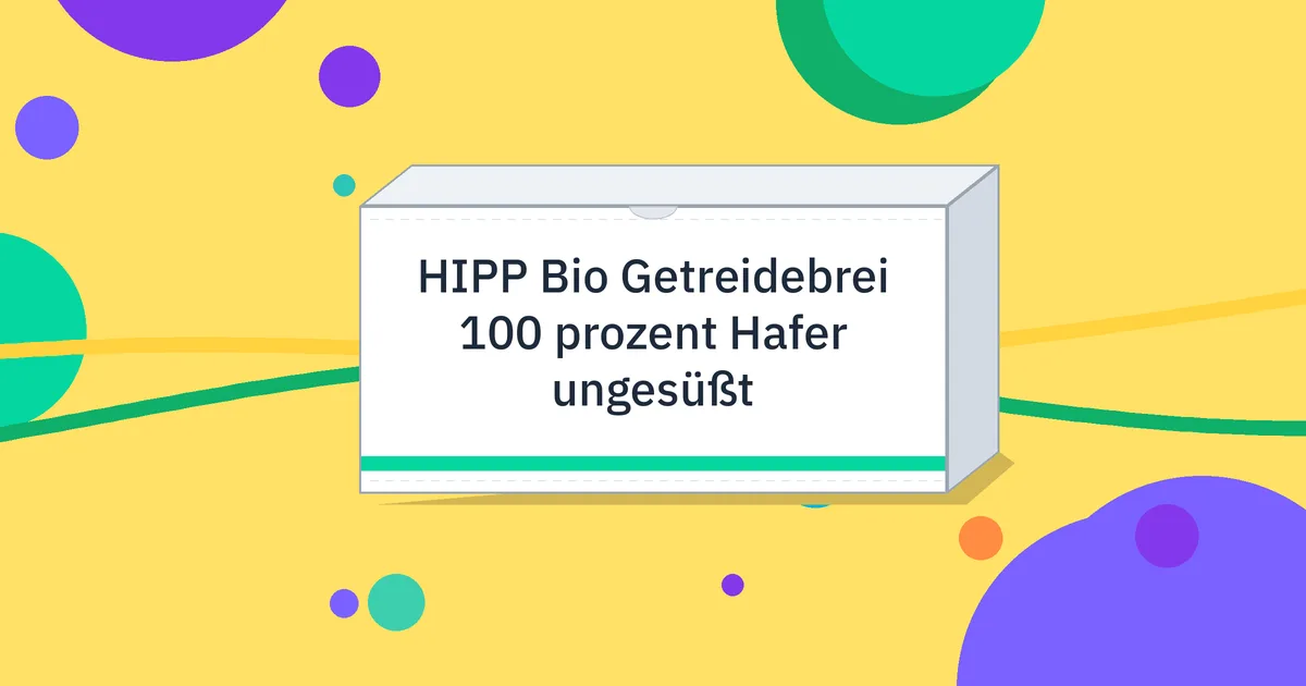 Symbolbild: Packung mit der Aufschrift HIPP Bio Getreidebrei 100 prozent Hafer ungesüßt (PZN 15389239) – Verfügbarkeit und Bezug in Apotheken in Frankfurt am Main